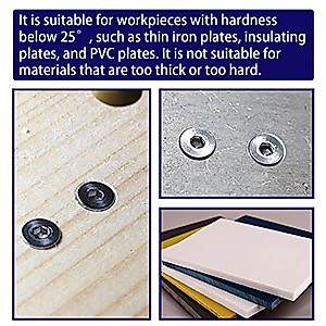 ATOPLEE Countersink Drill Bit Set,4pcs 90 Degree High Speed Steel Titanium Counter Sinker Drill Bits for Wood,Metal, Fiberboard, Plywood, Plastic, PVC