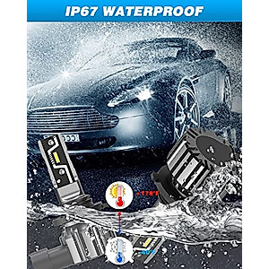 NOVSIGHT 9005 9006 Led Headlight Bulbs Combo 300% Brightness 9005/HB3 High Beam 9006/HB4 Low Beam 1:1 Mini Size Headlight Conversion Kits 6500K Cool White Replacement Headlights Halogen, Pack of 4