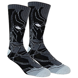 Marvel Mens Black Panther Athletic Socks 2 Pair Pack