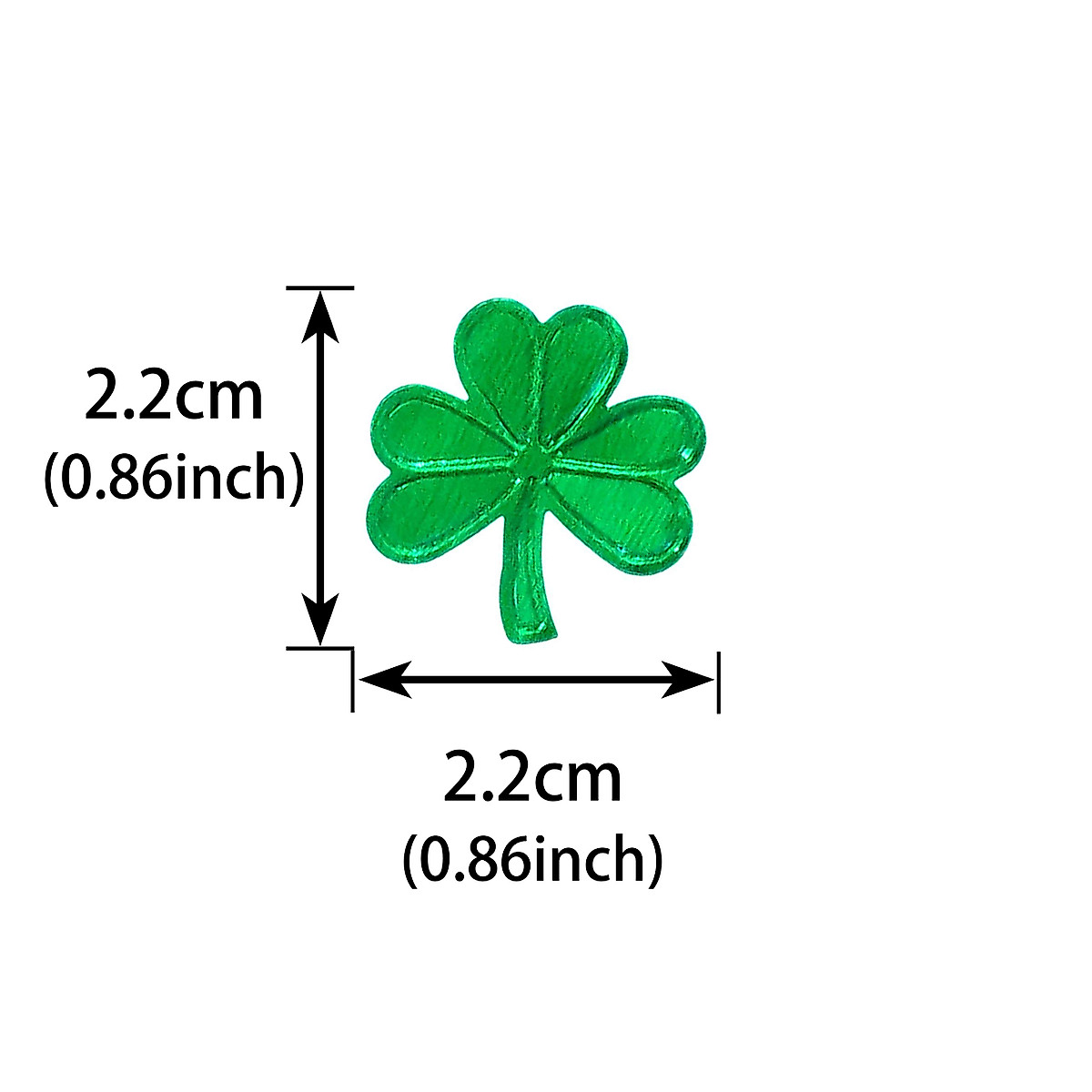 Green Party Table Scatter Confetti - St. Patrick's Day Shamrock Foil Metallic Sequins Confetti Lucky Irish Clover Party Sprinkles Confetti Decorations, 60g