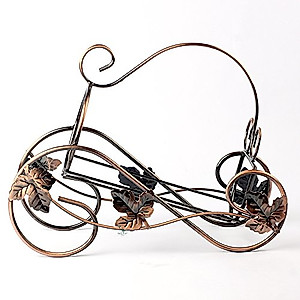 Muellery Decorative Wine Bottle Holder Single Bottle Tabletop Countertop Centerpiece Décor Carriage Design TPKZ37724