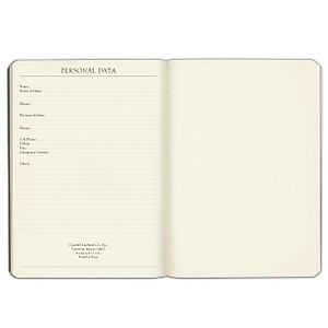 Gallery Leather Leather Desk Journal Acadia Black - 8"x5.5"