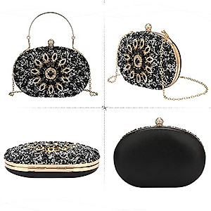 Rhinestone Hobo Bags for Women, Sparkly Evening Handbag Rhinestone Purse Sparkly Crystal Clutch Purse Chic Evening Handbag