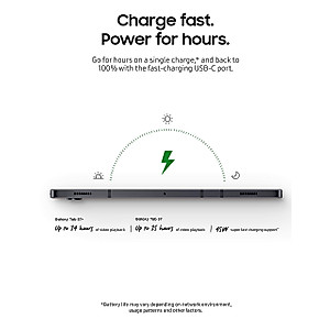 SAMSUNG Galaxy Tab S7 (5G Tablet) LTE/WiFi (Verizon), Mystic Black - 128 GB (2020 Model - US Version & Warranty) - SM-T878UZKAVZW