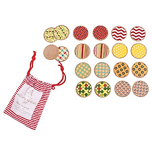 THE FRECKLED FROG Matching Pairs - Retro Memory Set - Set of 20 - Ages 2+ - Wooden Memory Game for Preschoolers and Elementary Aged Kids - Develop Cognitive Skills and Critical Thinking