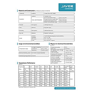 JAVEX 23AWG CAT6 UL Certified [1000 Feet] Solid Bare Copper 600MHz, PoE++ up to 100W, ETL Listed, TAA Compliant, UTP Ethernet Bulk Cable, Blue