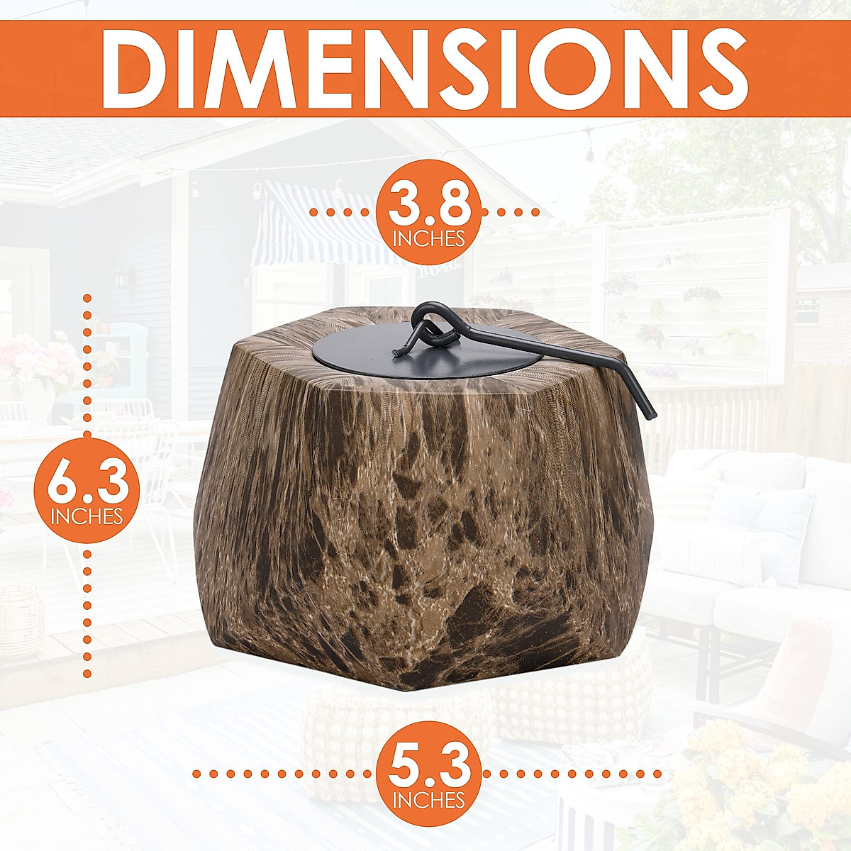 Tabletop Rubbing Alcohol Fireplace Indoor Outdoor Fire Pit Portable Fire Concrete Bowl Pot Fireplace