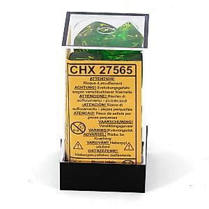 Chessex Borealis: 7Pc Maple Green/Yellow