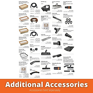 Fein Turbo I Wet/Dry Dust Extractor - 5.8-Gallon Capacity, 151 CFM Suction, Anti-Static System, Quiet 66 dB Operation - Includes Hose and Filter - 92035236090