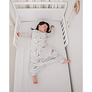 Woolino 4 Season Baby Sleep Bag or Sack with Feet Opening, Merino Wool, 3-4T, Rainbow