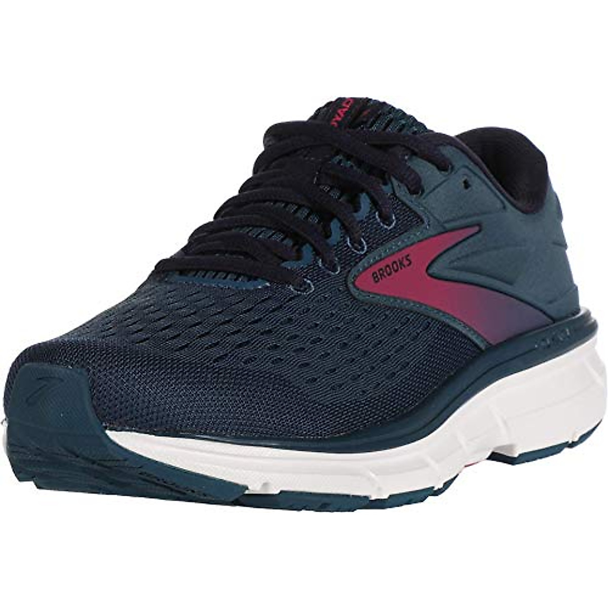 Brooks Women's Dyad 11 Running Shoe - Blue/Navy/Beetroot - 8.5 Medium
