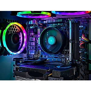 Skytech Archangel Gaming Computer PC Desktop – Ryzen 5 3600 3.6GHz, GTX 1660 6G, 500GB SSD, 8GB DDR4 3200MHz, RGB Fans, Windows 10 Home 64-bit, 802.11AC Wi-Fi