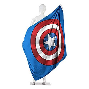 Marvel's Avengers, "The Shield" Micro Raschel Throw Blanket, 46" x 60", Multi Color