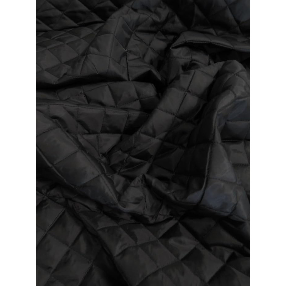 Quilted Polyester Batting Fabric - Black - 58"/60" Width Sold by The Yard