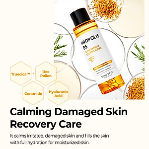 SOME BY MI Propolis B5 Glow Barrier Calming Toner - 5.07Oz, 150ml - Made from Propolis and Panthenol for Glass Skin - Skin Brightening and Calming Effect - Pore and Sebum Care - Korean Skin Care