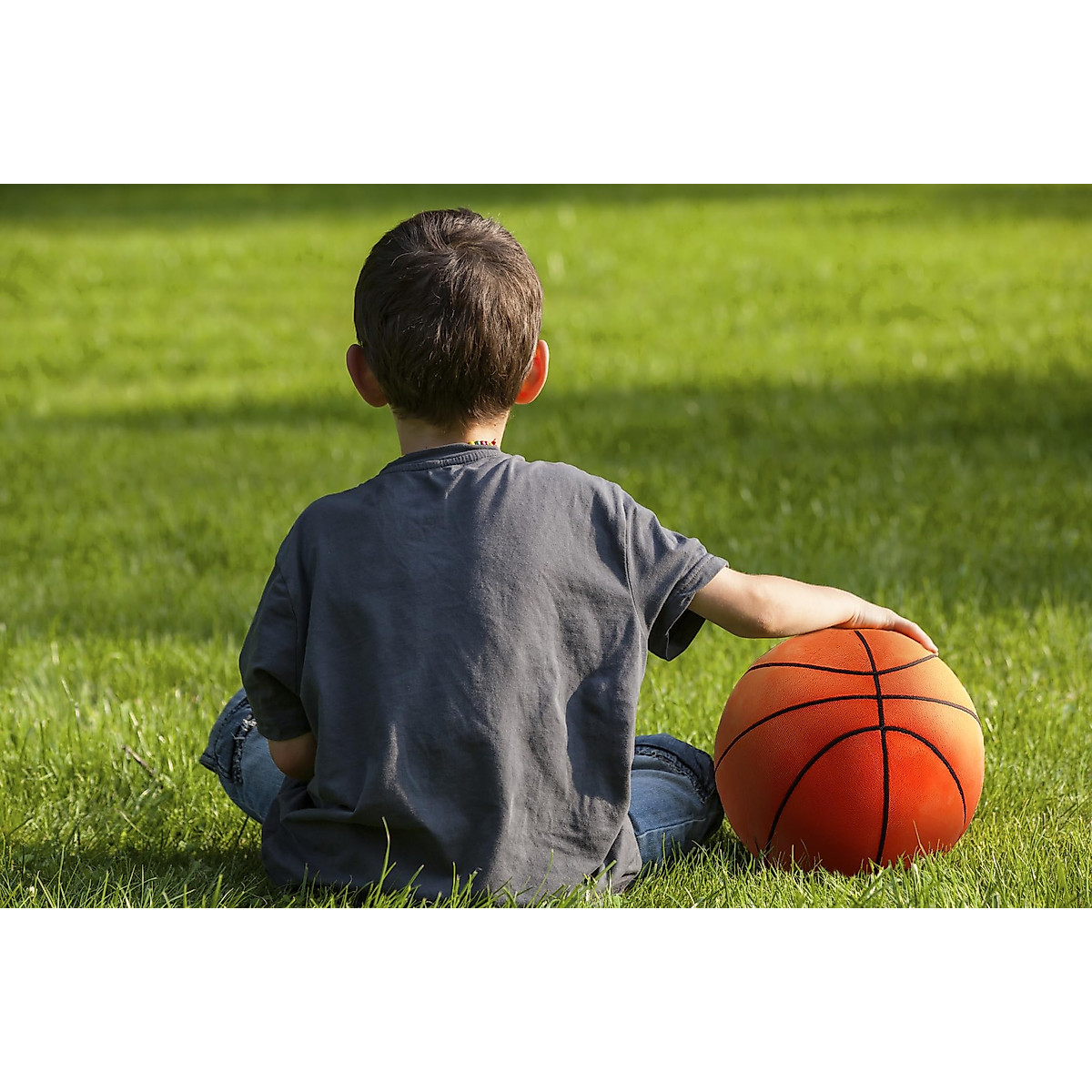 CASAGOOD 10 Inch Fluffy Round Basketball Hugging Pillow Stuffed Basketball Plush Toy Soft Plushies Basketball Throw Pillows Kids' First Basketballs Plush Toys Gift for Kids Or Baby