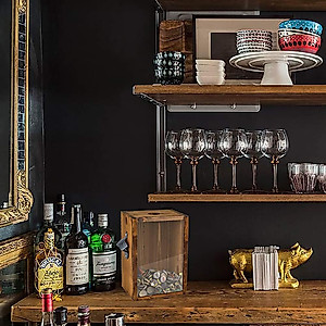 BARGIFTS Bottle Opener with Cap Collector Catcher, Wall Mounted Beer Opener,Rustic Wooden Beer Cap Holder,Gifts for Men Dad