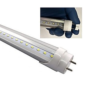 Fulight Type B & Clear T8 LED Tube Light - 2FT 24-Inch 10W (18W Equivalent), Daylight 6000K, F17T8, F18T8, F20T10, F20T12/CW, Double-End Powered, Clear Cover, 85-265VAC (Not a Plug-and-Play)