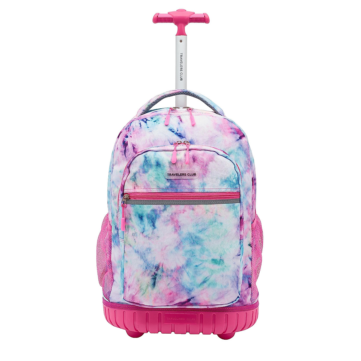 Travelers Club Rolling Backpack, Tie Dye, 18 Inch