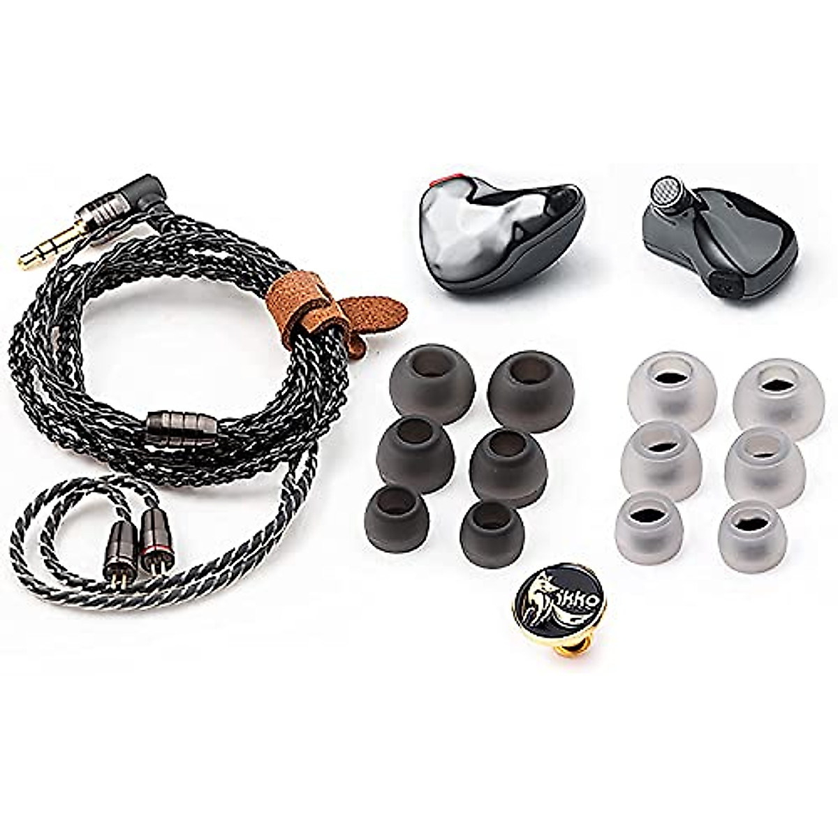 Ikko OH10 in-Ear Monitor, Detachable Design in-Ear Headphone/Earphone,10mm Dynamic Drive + Knowles 33518 Balanced Drive Dual Hybrid