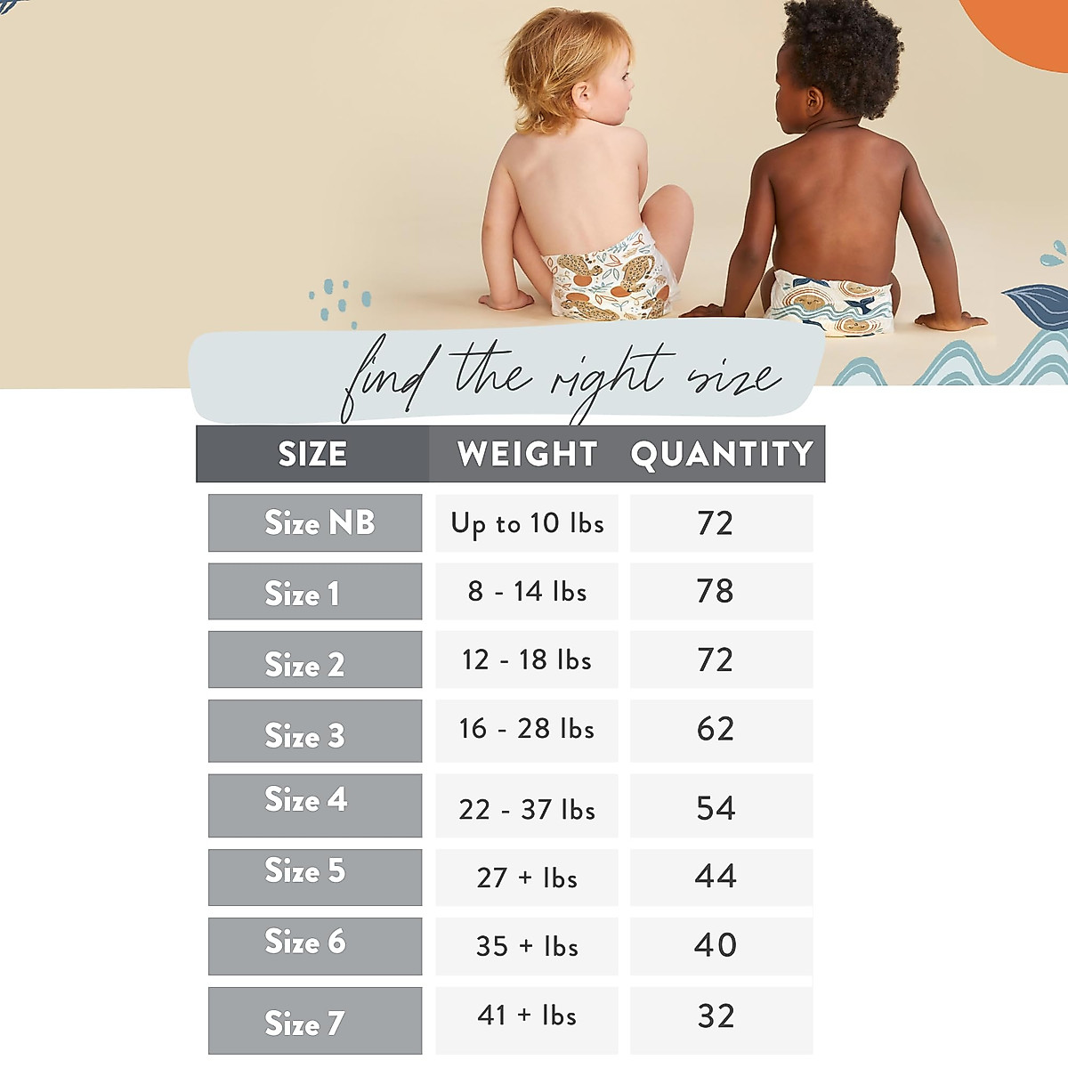 The Honest Company Clean Conscious Diapers for Sensitive Skin | Hypoallergenic, Fragrance Free | Gender Neutral Prints | Club Box, Size Newborn, 72 Count