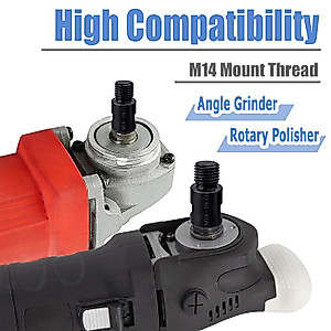 Mesee 2Pcs Angle Grinder Attachment Adapters M14 Female to 5/8"-11 Male Thread Adapter Conversion Tool M14 Grinding Machine Adaptor Extension Rod for 5/8" Thread Diamond Core Bit Polishing Pad Wheel