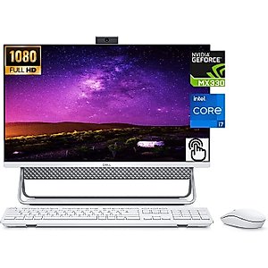 Dell Inspiron 27 7000 Series Touchscreen All-in-One Desktop, 11th Gen Intel Core i7-1165G7, 32GB RAM 1TB SSD, GeForce MX330-1080p, Windows 10 Home