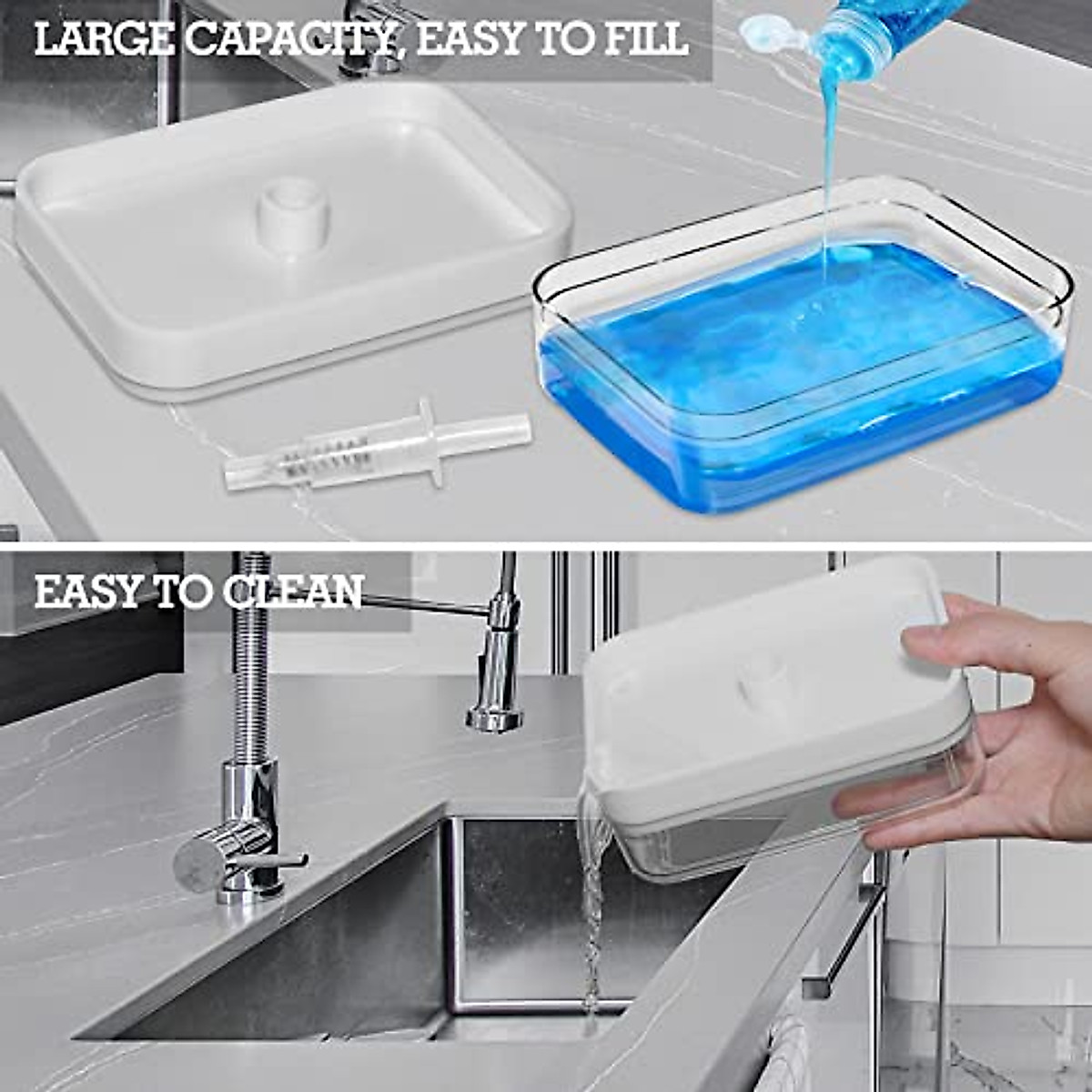 Adadmei Soap Pump Dispenser, Upgraded Cleaning Artifact, Countertop Dish Soap Dispenser for Kitchen, Sink Dish Washing Soap Dispenser