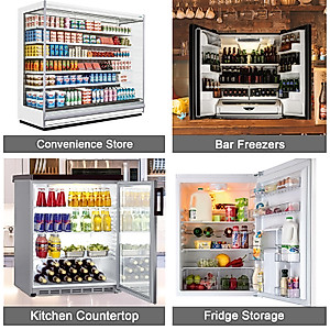 TOCLIU soda can dispenser for refrigerator,Self-Pushing Fridge Drink Dispenser, Width-Adjustable Pusher Glide,Drink Organizer for Fridge,12oz to 24oz Water Bottle,Beer,drinks