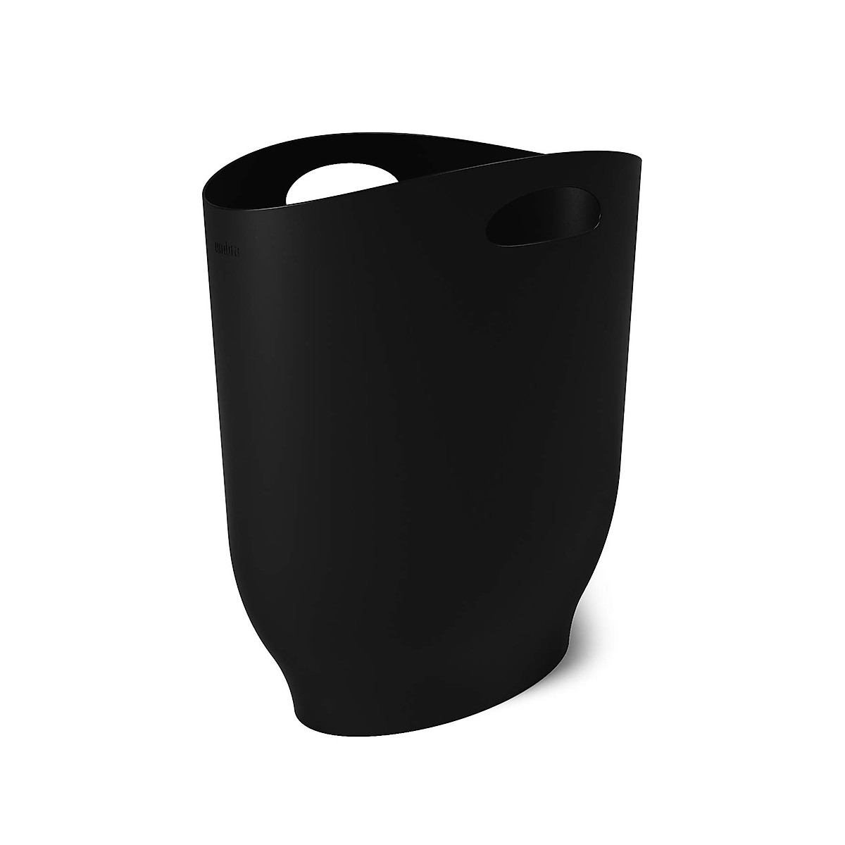 Umbra Harlo, 2.4 Gallon, Black Sleek & Stylish Bathroom Trash Can, Small Garbage Bin Wastebasket for Narrow Spaces at Home or Office, 2-1/2 Gallon Capacity, 7 x 13 x 12 (1012181-040)