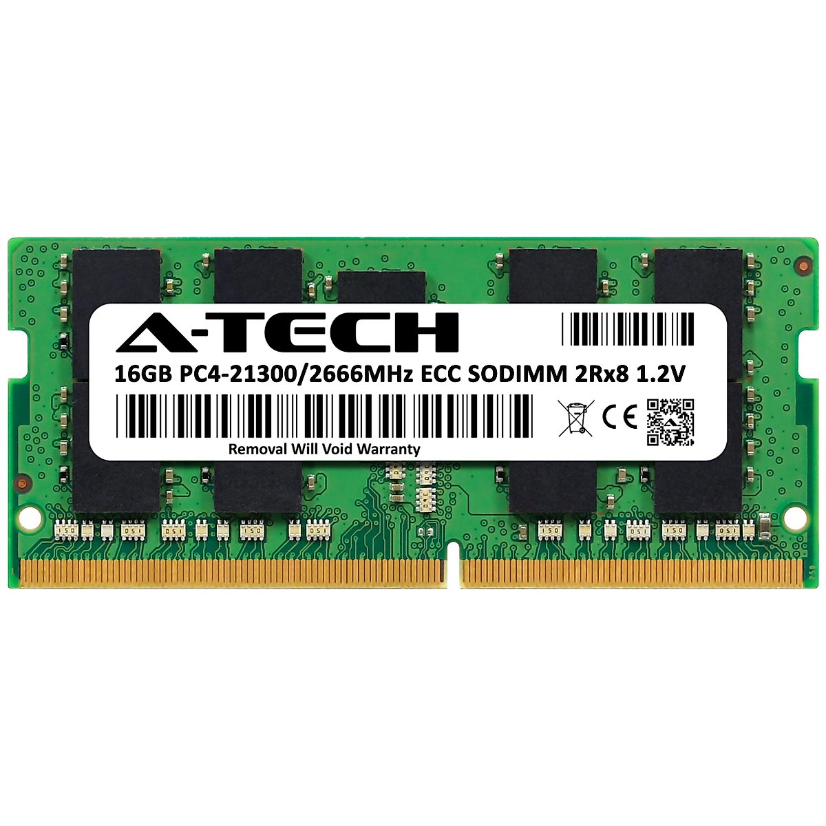 A-Tech 16GB RAM Replacement for Synology D4ECSO-2666-16G & D4ES01-16G | DDR4 2666 MHz PC4-21300 SODIMM ECC Unbuffered Memory Compatible for NAS & NVR Servers