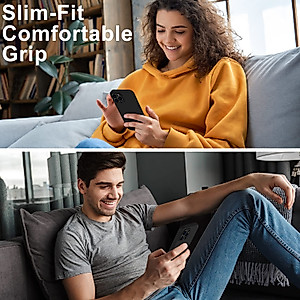 DEENAKIN Compatible with iPhone 14 Pro Max Silicone Case - Enhanced Camera Protection and Screen Protector - Smooth Baby Skin-Like Feel - Slim Fit Phone Cover 6.7”for Women Girls - Black