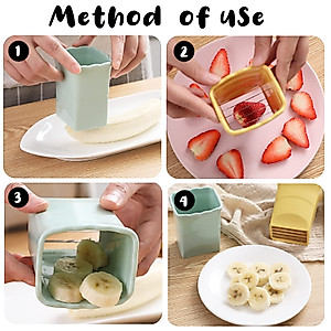 2 Pack Cup Slicers | Egg Slicers | banana slicers | Strawberry Cutter | Quickly Making Fruit Vegetable Salad | Creative Kitchen Gadget COKSDUPID