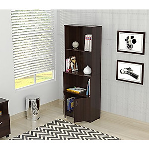 Inval Cabinet Bookcase, Espresso-Wengue