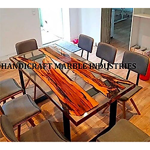 Epoxy Table, Live Edge Wooden Table, Epoxy Resin River Table, Natural Wood,Dining table, Natural Epoxy Table, Resin Table