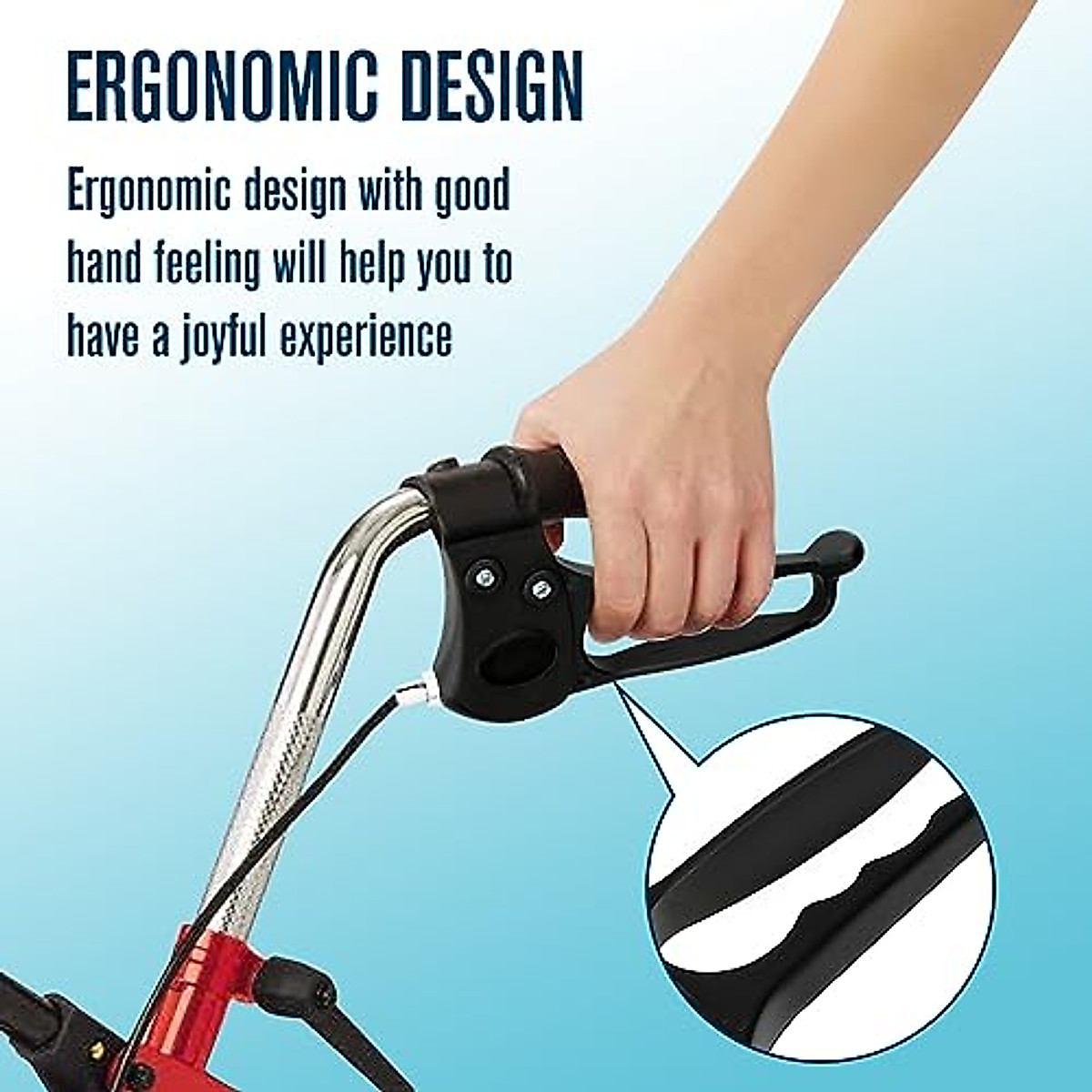 FVRITO Brake Handle with 41'' Cable Assembly Replacement for Medline Lumex 4-Wheel Folding Drive Rollator Rolling Walker Transport Wheelchair Mobility Knee Walkers Senior Medical Accessories