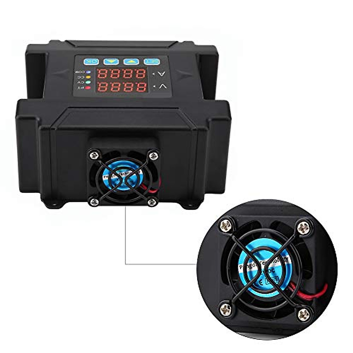 Respicefinem Programmable Digital DC Step Down Power Supply 60V 5A 485 Communication LCD Display Temperature Control Fan for Modbus RTU High Precision Efficiency