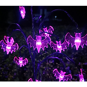 CENGNIAN Solar Halloween Pathway Lights, Purple Spider Swaying Halloween Lights Outdoor, Solar Powered Waterproof Spooky Halloween Decorations Stake Lights for Garden Yard Patio Pathway Decorations