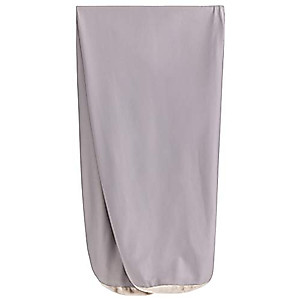 Case Only - Body Pillow Cover Stylish Silky Super Soft - 85% Spandex/ 15% Nylon, Beauty - Anti Wrinkle, Anti Aging Prevention - Breathable Pillowcase Design - Gentle on Hair Size 48 X 8, Stone Grey