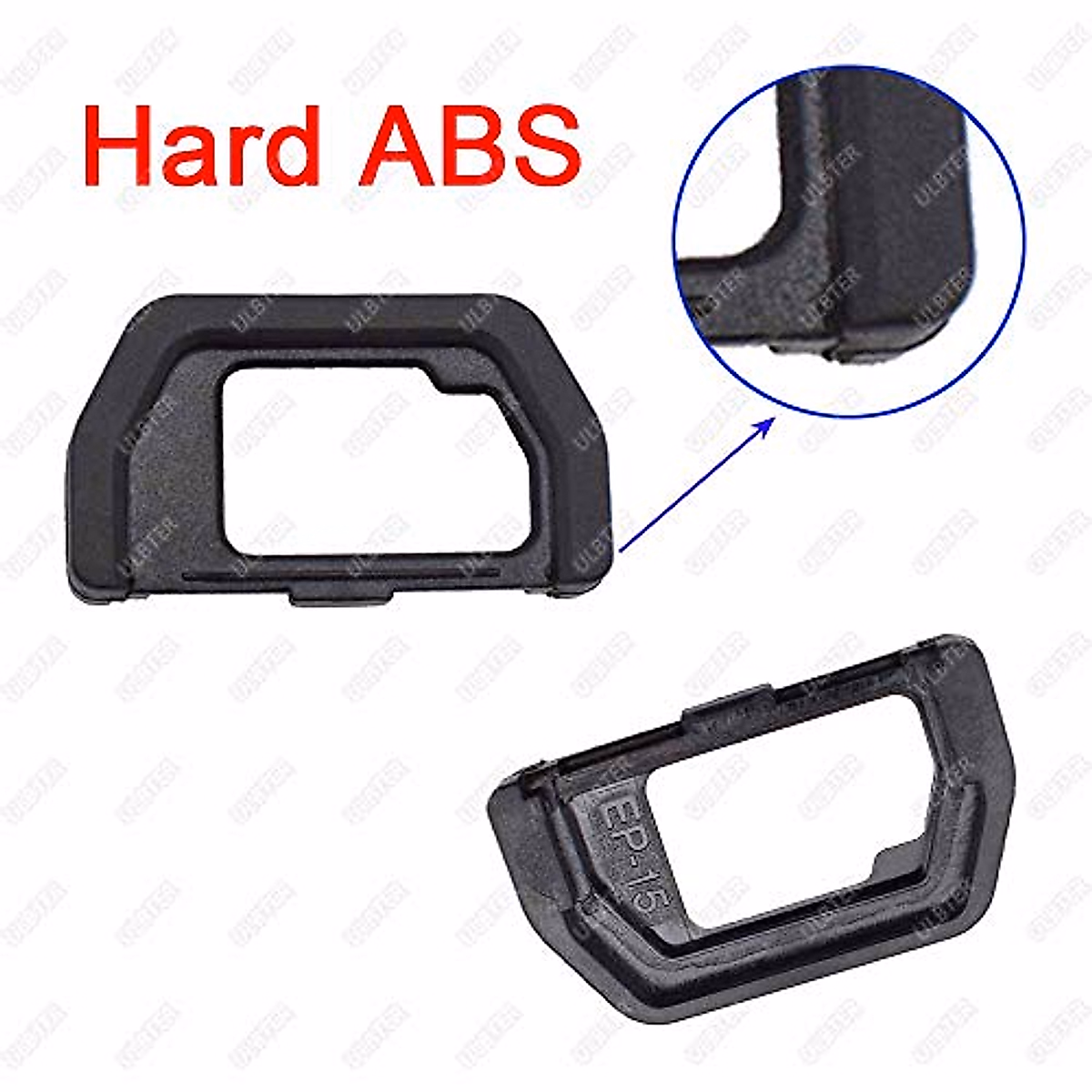 EP-15 Eyepiece Eyecup Viewfinder Eye Cup for Olympus OM-D E-M10 Mark II III/E-M5 Mark II Silver/Black Digital Cameras (2-Pack), ULBTER Viewfinder Eye Cup Cover EM5 EM10 MarkII MarkIII