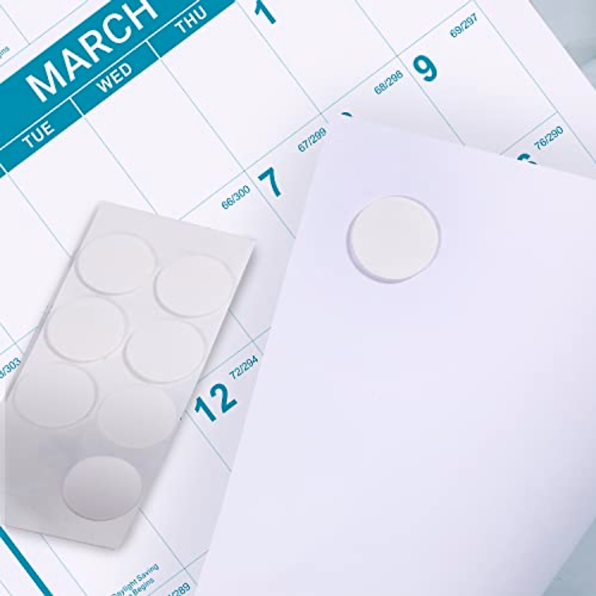 Wall Calendar with Julian Date, July 2023 - June 2024 Yearly, One Page for Organizing, Premium Thick Paper, Vertical, Gift Pocket, 34.8" x 22.8" (Open)