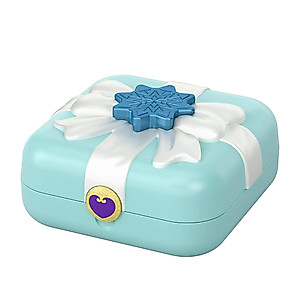 Polly Pocket Hidden Hideouts Frosty Fairytale Compact: 3 Hidden Hideouts, 3 Hidden Reveals, 3 Accessories, 1 Micro Polly Doll & Sticker Sheet