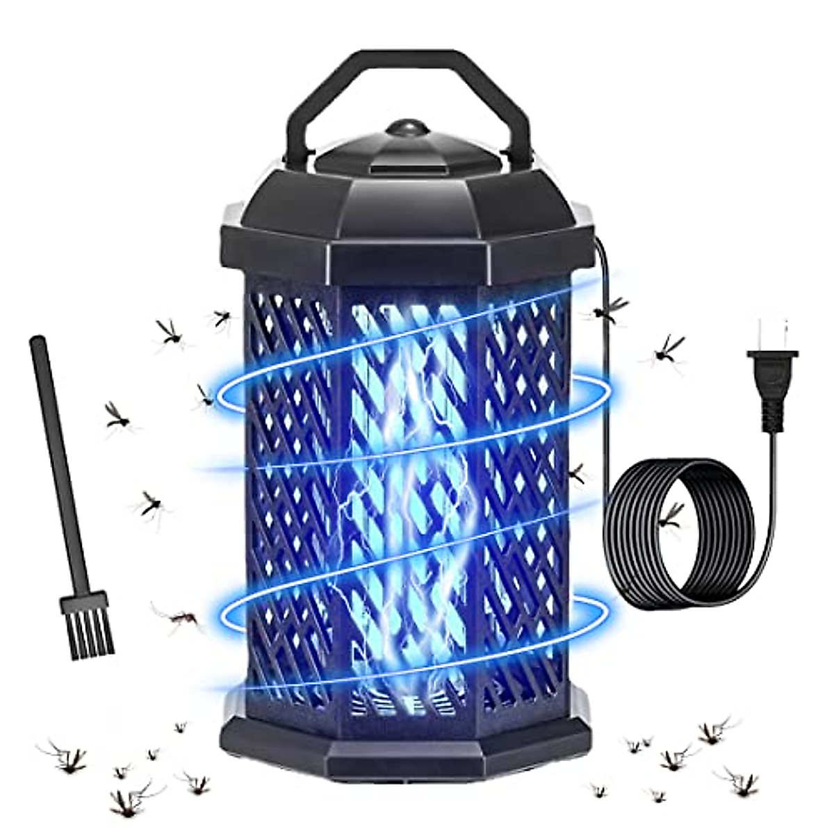 Upenjok Bug Zapper Outdoor and Indoor,18W Mosquito Zapper - 4200V High Powered Waterproof Electric Bug Zapper Mosquito Zapper - Insect Fly Trap for Home Backyard Patio
