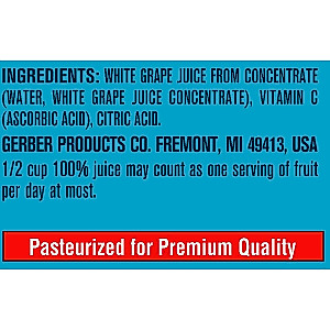 Gerber Toddler Juice Bottles (White Grape)