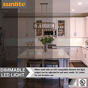 Sunlite 40271 LED Edison B11 Torpedo Tip Chandelier Light Bulb, 8.8 Watts (75 W Equivalent), 800 Lumens, Candelabra E12 Base, Dimmable, UL Listed, Title 20 Compliant, 90 CRI, 3000K Warm White, 6 Pack