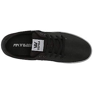 Supra Men's Low-top, Black Black Tuf Lt Grey 057, 8.5