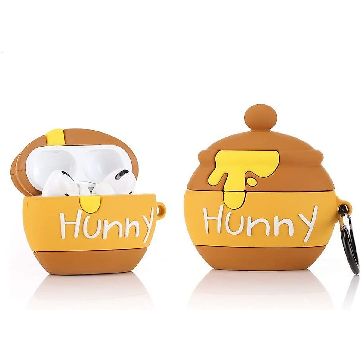 Airpods Pro Silicone Case Funny Cover Compatible for Apple Airpods Pro[3D Cartoon Pattern][Designed for Kids Girl and Boys][Honey Pot]