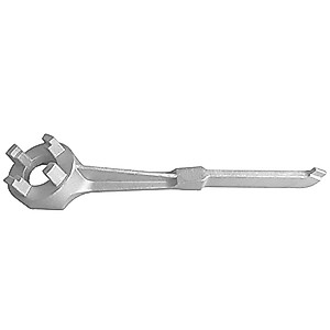 NACHEE Aluminum Drum Wrench, Drum Plug Bung Wrench for Opening 10 15 20 30 50 55 Gallon Drum, Fits 2 in and 3/4 in Bung Caps