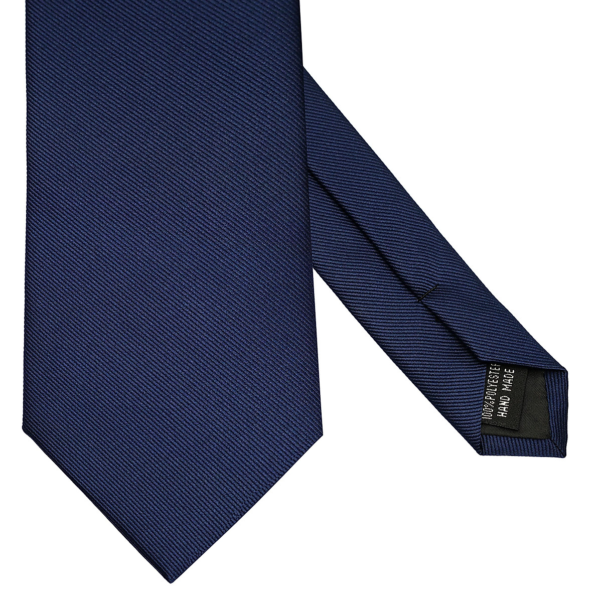 ZENXUS Extra Long Solid Tie for Men Big and Tall, Deep Navy XL Tie 63 inch