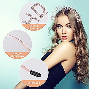 WLLHYF Birthday Queen Sash Crystal Headband Set Rhinestone Tiara Bling Glitter Crowns Hair Band Princess Tiara Sweet Happy Birthday Decorations Accessories for Women Girls